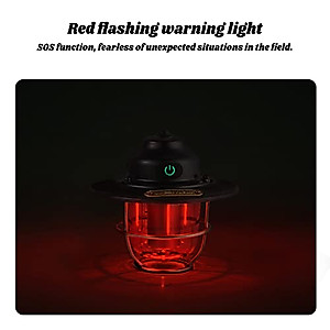 ALSODI Outdoor Camping Light, Extra-Long Endurance Lanyard Camping Light, Adjustable Brightness Tent Atmosphere Retro Hook Lantern