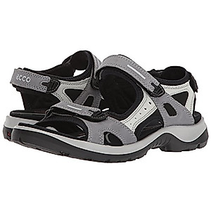 ECCO Women's Yucatan outdoor offroad hiking sandal, titanium, 7 M US