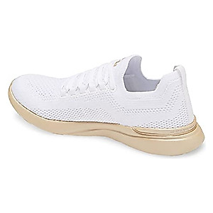 APL: Athletic Propulsion Labs Women's Techloom Breeze Shoes, White/Champagne, 8.5