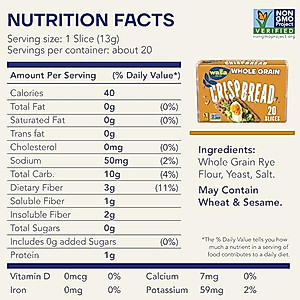Wasa Swedish Crispbread, All-Natural Crackers, Fat Free, No Saturated Fat, 0g of Trans Fat, No Cholesterol, Kosher Certified, 3 Lb, Variety Pack (2 Sourdough, 2 Whole Grain)