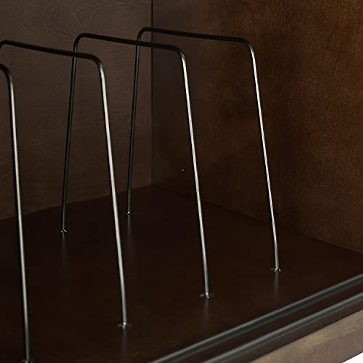 Crosley Furniture Asher Media Console and Record Player Stand with Storage for Vinyl Records, Dark Brown