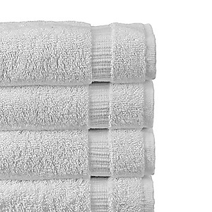 Chakir Turkish Linens 100% Cotton Premium Turkish Washcloths | 13'' x 13'' (Washcloth-12 Piece - White)