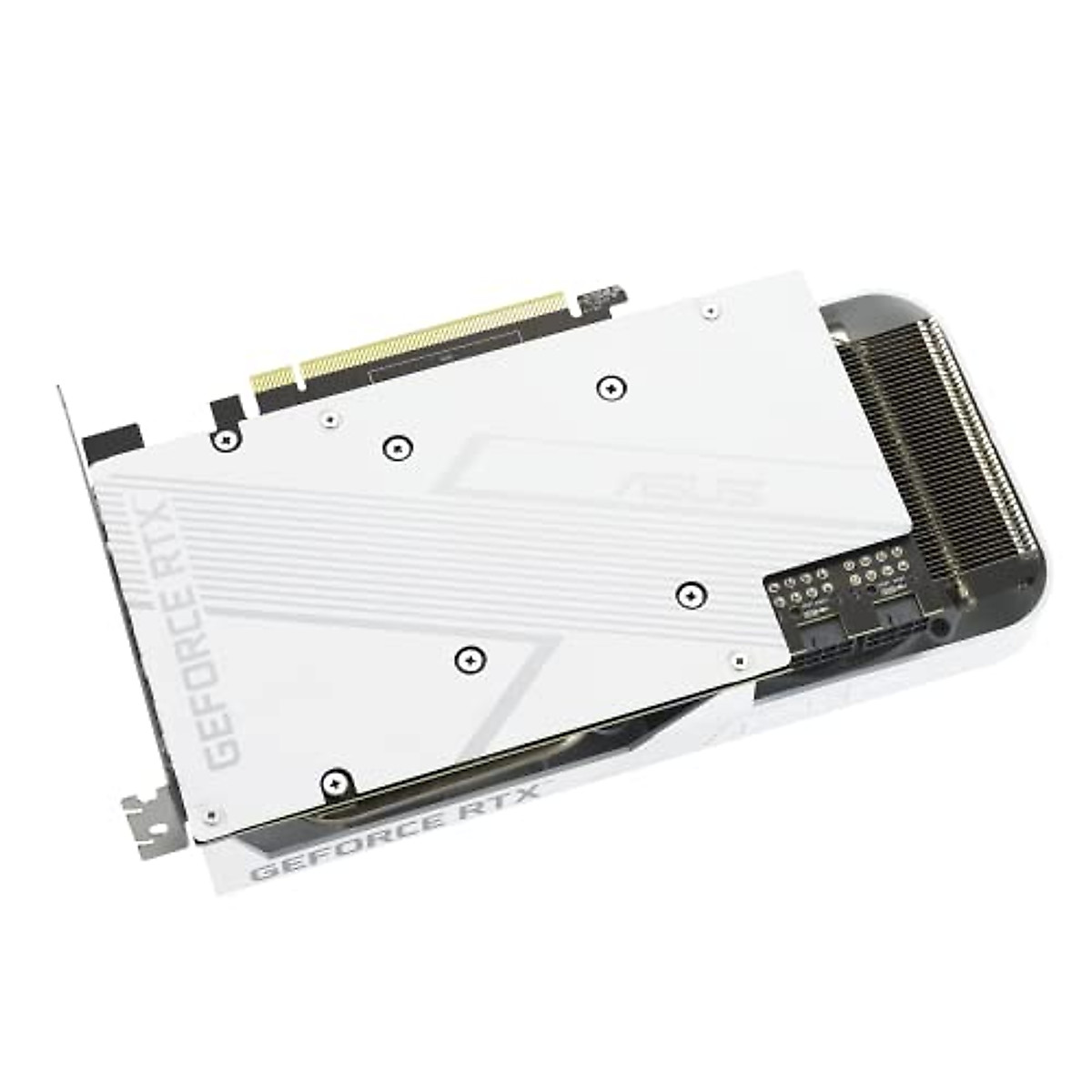 ASUS Dual NVIDIA GeForce RTX 3060 Ti White OC Edition Graphics Card (PCIe 4.0, 8GB GDDR6X Memory, HDMI 2.1, DisplayPort 1.4a, 2-Slot Design, Axial-tech Fan Design, 0dB Technology, and More)