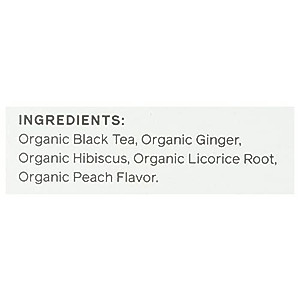 Allegro Tea, Organic Ginger Peach Black Tea Bags, 20 ct