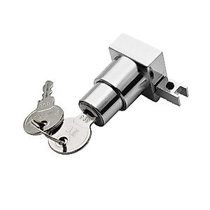Cabinet Drawer Cam Lock,Vivarium lockGlass Sliding Door Lock Display Cabinet Door Lock Glass Cabinet Lock Window Lock Glass Sliding Lock / 2 Pack-Unlock