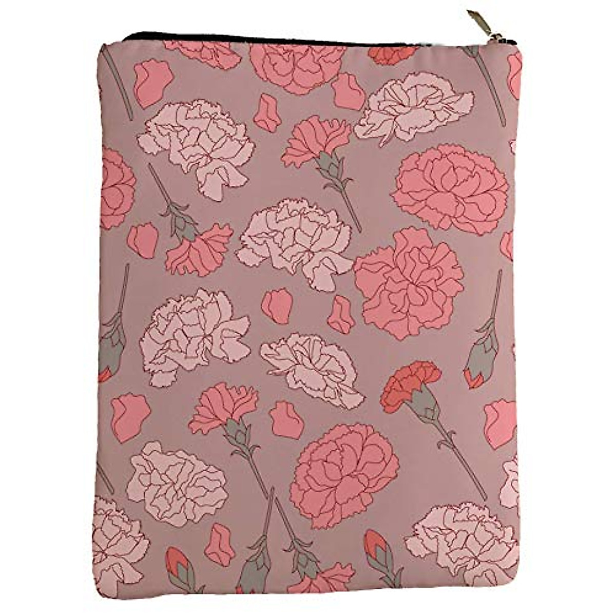 Carnation Book Sleeve - Book Cover for Hardcover and Paperback - Book Lover Gift - Notebooks and Pens Not Included