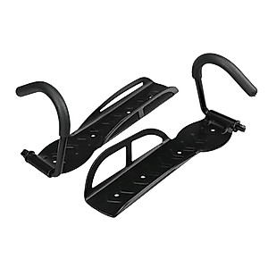 Toxz 2 x Vertical Wall Mountable Cycle Storage Brackets with Hook,Bike Rack Stand Holder,Heavy Duty Steel/Sponge Coated Hooks,Maximum Load:30KG