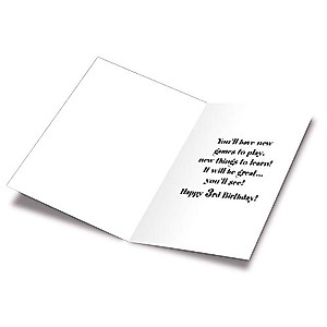 Happy 3rd(Third) Birthday Greeting Card For Boy or Girl | Made in America | Eco-Friendly | Thick Card Stock with Premium Envelope 5in x 7.75in | Packaged in Protective Mailer | Prime Greetings