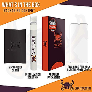 Skinomi TechSkin [2-Pack] (Case Compatible) Clear Screen Protector for OnePlus 6T Anti-Bubble HD TPU Film