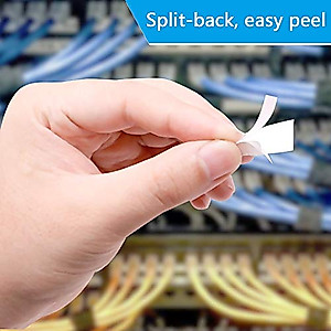 Oozmas Replacement for 18489 Dymo Rhino 3/4" White Flexible Nylon Tape Compatible with DYMO Rhino 5200 4200 5000 6000 Industrial Label Maker Refills a18489, Black on White, 3-Pack