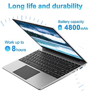 jumper 14 Inch Laptop, 12GB LPDDR4 RAM 512GB SSD, Intel Celeron Quad-Core Processor, Windows 11 Computer with FHD IPS Screen, UHD Graphics 600, 5G+2.4G WiFi, Dual Speakers, USB3.0, Webcam, Slim.