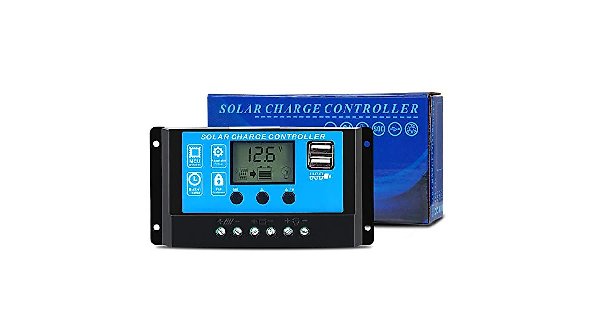 GCSOAR PWM Solar Charge Controller 10A for 12V/24V