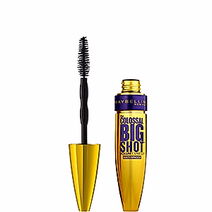 Maybelline New York Volum' Express The Colossal Big Shot Waterproof Mascara, Brownish Black, 0.32 fl. oz.