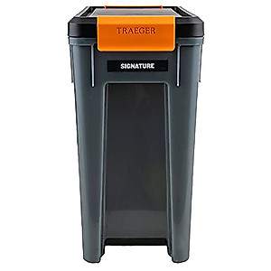 RCK Sales Plastic Smoker Pellet Storage Bin & Lid for 22 LBS by Traeger Grills BAC615