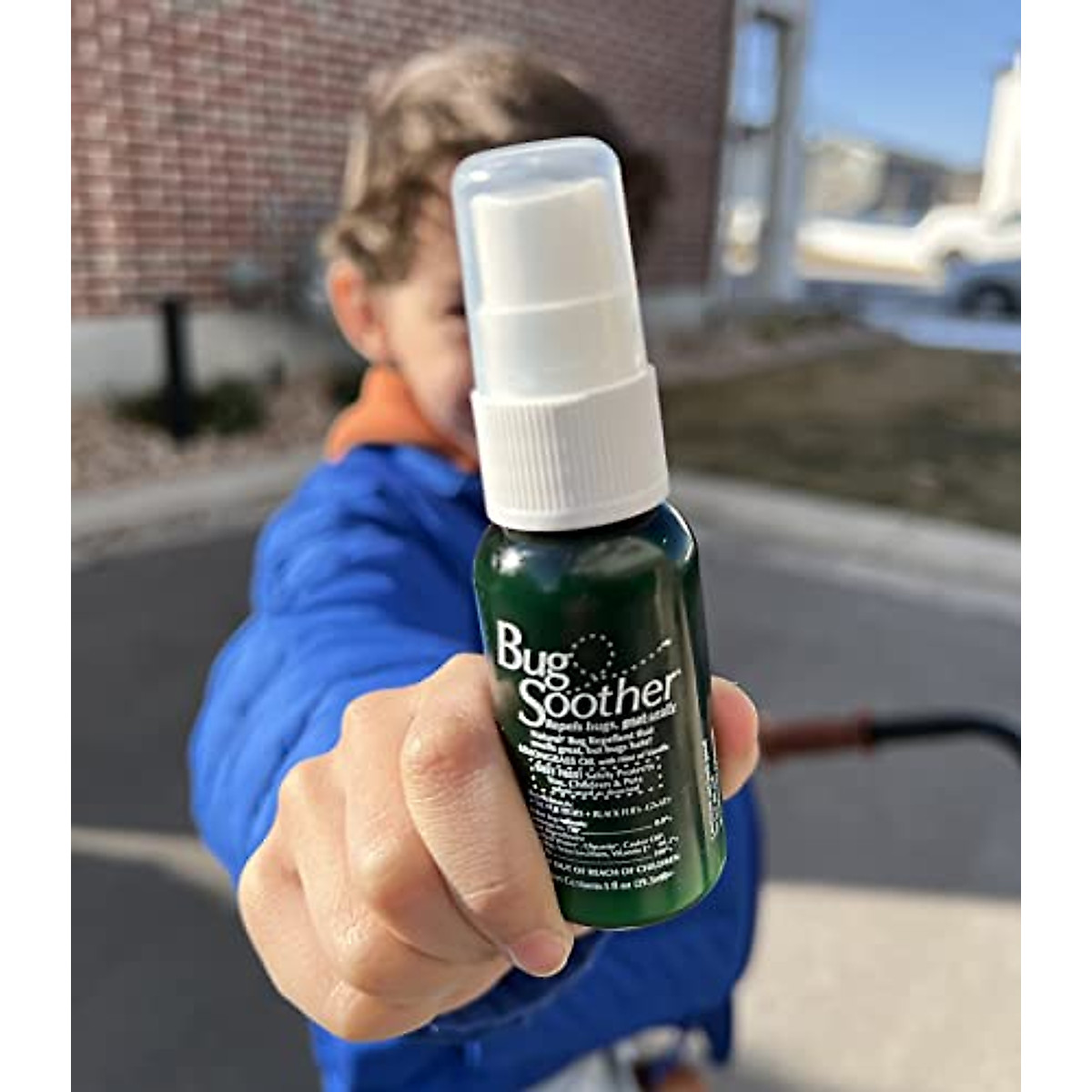 Bug Soother Refill - Natural Insect, Gnat and Mosquito Repellent & Deterrent - 100% DEET-Free Safe Bug Spray for Adults, Kids, Pets, Environment - Includes Free 1 oz. Travel Size. (16 oz.)