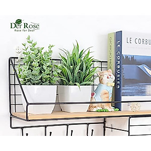 Der Rose 6 Packs Small Fake Plants Artificial Plants in Pots for Home Bathroom Bedroom Living Room Decor Indoor