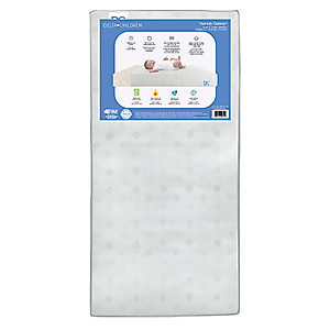 Delta Children Twinkle Galaxy Dual Sided Crib and Toddler Mattress - Premium Sustainably Sourced Fiber Core - Waterproof - GREENGUARD Gold Certified (Non-Toxic) - 7 Year Warranty - Made in USA