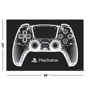 PlayStation - Gaming Poster (X-Ray Gaming Controller/Pad) (Size: 36" x 24")
