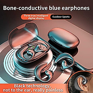 True Wireless Bone-Conduction Bluetooth Headset 5.3 No in Ear Ear HiFi Audio Quality Dual HD Call 480H Long Endurance Can Not Be Thrown Off The Sports Head
