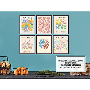 Matisse Wall Art & Decor Poster Set - 8x10 Abstract Minimalist Wall Art Prints - Mid Century Modern Gifts - Aesthetic Pictures - Contemporary Art - Gallery Wall Art - Museum Poster - Henri Matisse