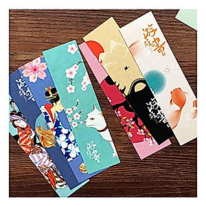 30 Pcs Vintage Japanese Style Bookmarks (Japanese Painting)
