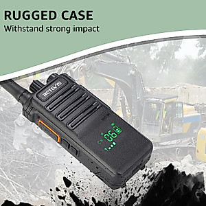 Retevis RB89 Walkie Talkies with Earpiece and Mic, Wireless Walkie Talkie, High Power GMRS, 2600mAh Battery, Two Way Radios Long Range Rechargeable for Construction, Hotels, School(4 Pack)