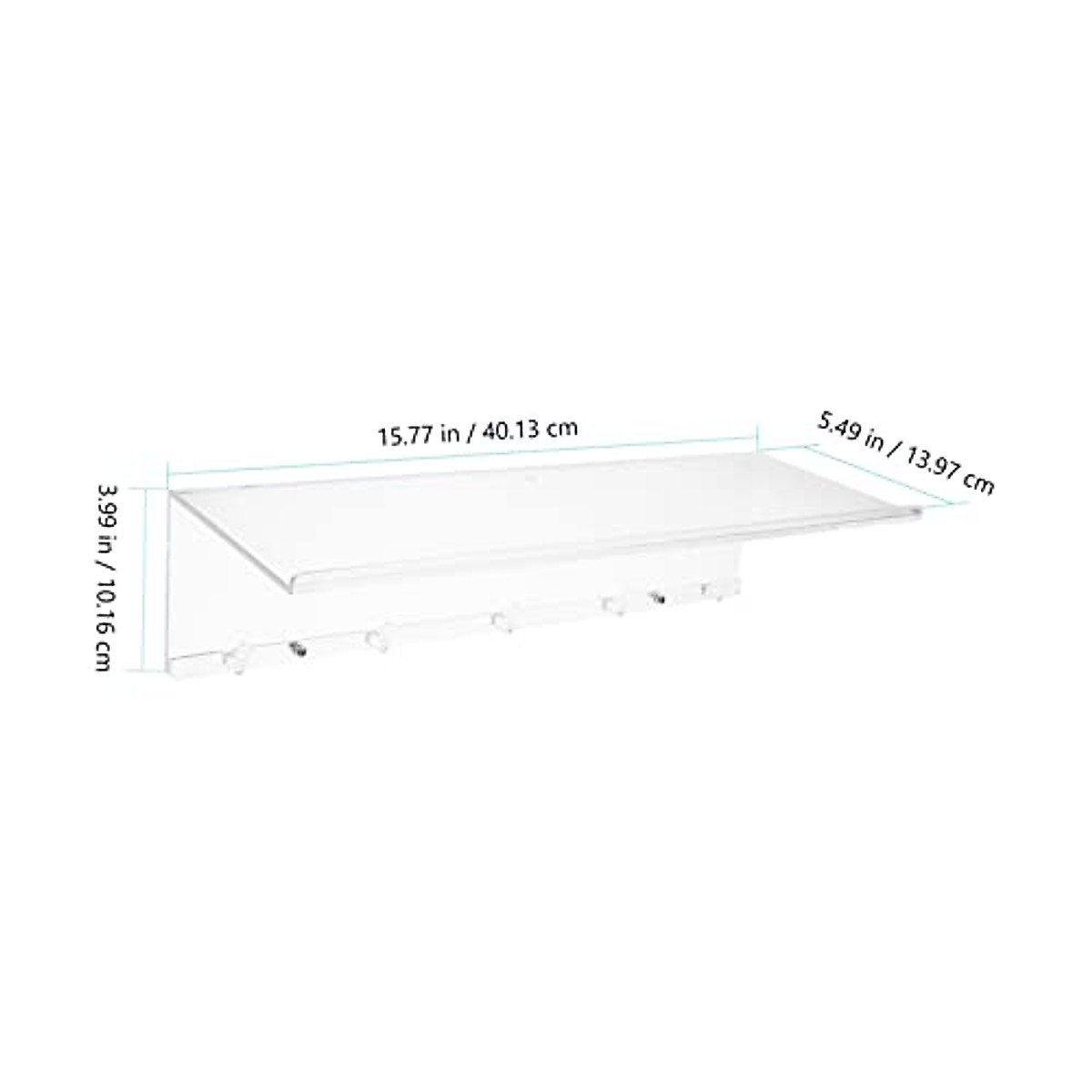 CORHAD 2pcs Wall Shelf Small Floating Shelves Bathroom Floating Holder Hanging Shelves for Wall Hanging Decor Black Floating Shelves Wall Display Shelf Basket Shelves Acrylic Transparent