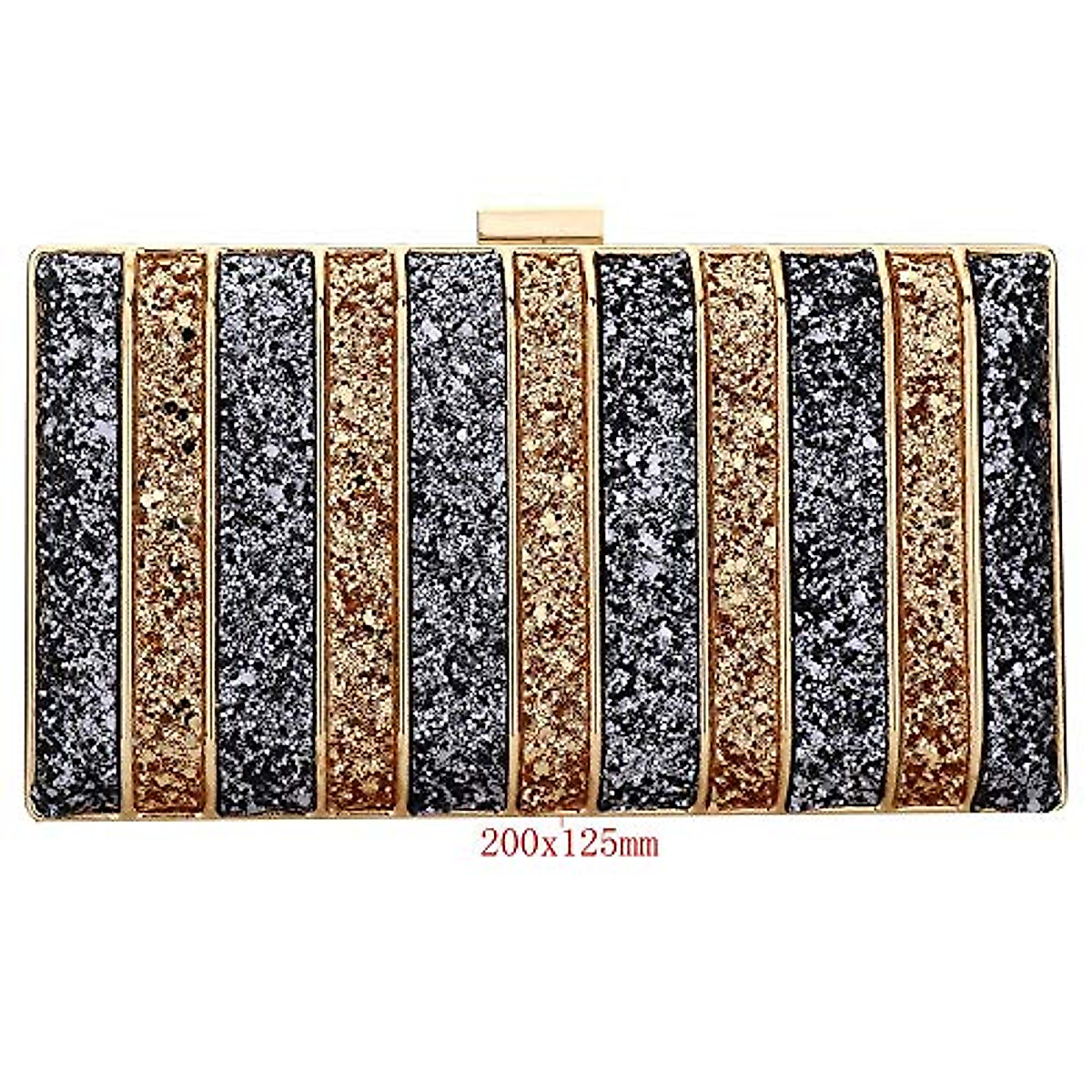 YYW Evening Clutch Bag, Womens Wedding Purse Bridal Prom Handbag Party Bags Sequin Bag