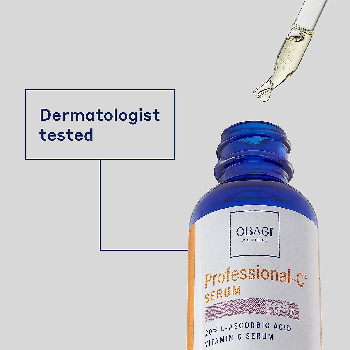 Obagi Professional C Serum 20%, Vitamin C Facial Serum with Concentrated 20% L Ascorbic Acid for Normal to Oily Skin, 1.0 Fl Oz Pack of 2