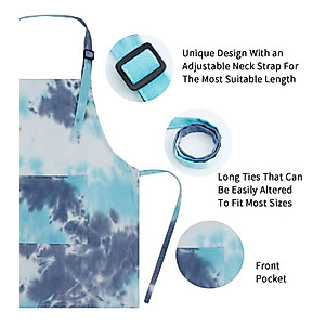 Lyzhiico 2Pcs Kids Apron Girls Chef Cooking Painting Cotton Apron For Boys Kitchen Baking Art Crafting Gardening With Pockets Bulk