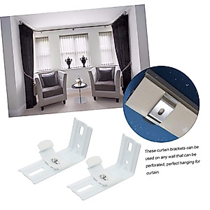 IMIKEYA 12 Pcs Bracket Blind Fixer Track Window Hardware Horizontal Blinds Wand Hook Venetian Blind Tilt Hook Vertical Blind Repair Window Covers for Home Iron Curtain White Repair Parts