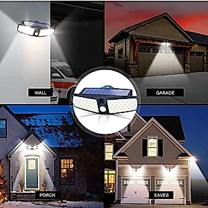 YOOMAO 100 LED Super Bright Outdoor Solar Lamp PIR Motion Sensor IP65 Waterproof Wall Light 270 ° Wide-Angle Lighting Garden Lights