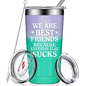 Fufendio Best Friend Birthday Gifts for Women - Friendship Gifts, Mothers Day Gifts for Friend - Gifts for Best Friend Woman - Friend Coffee Mug Tumbler
