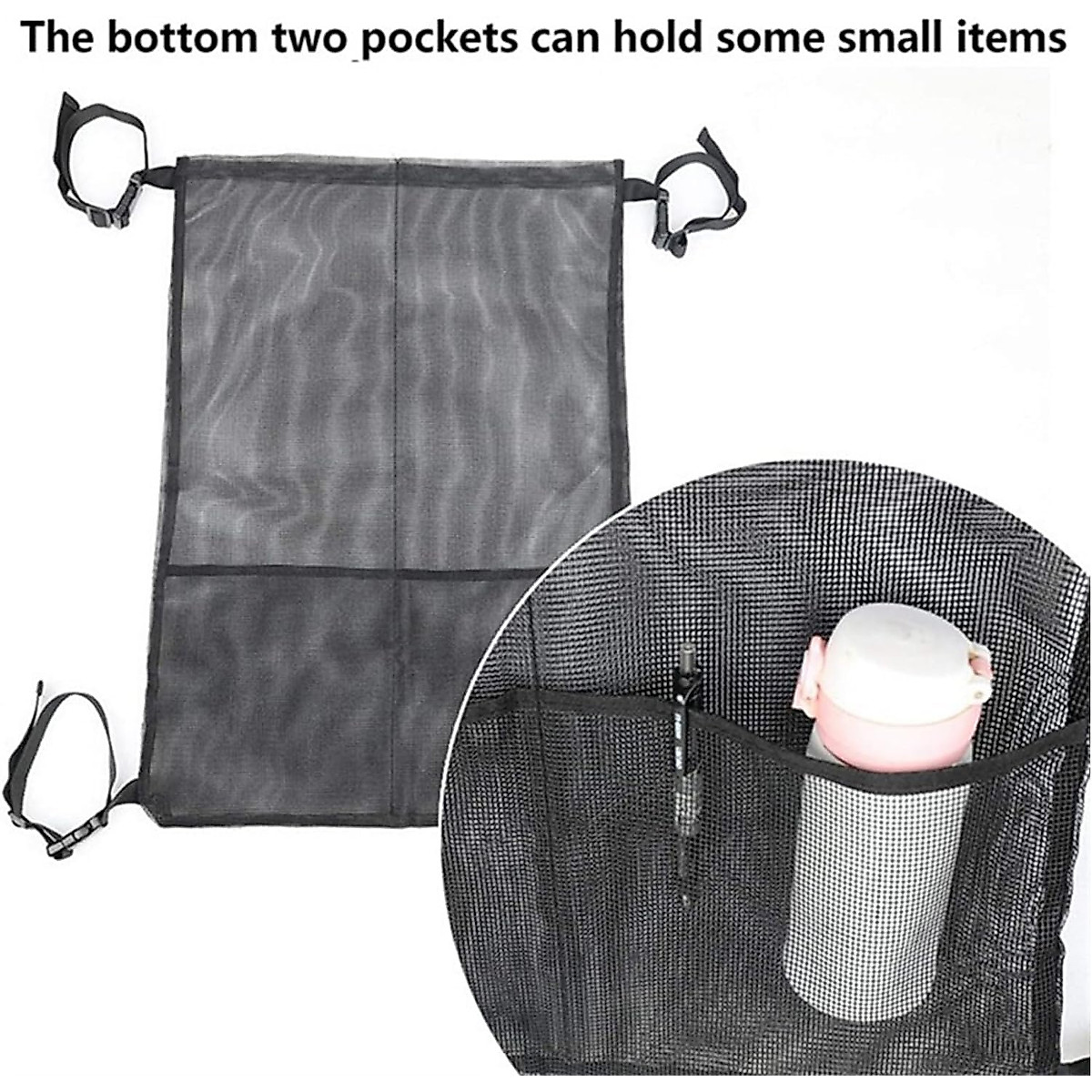 Dual Oxygen Cylinder Bag for Wheelchair, Wheelchair Mesh Storage Bag, Wheelchair Oxygen Cylinder Holder Suitable for Medical, Home and Hospital
