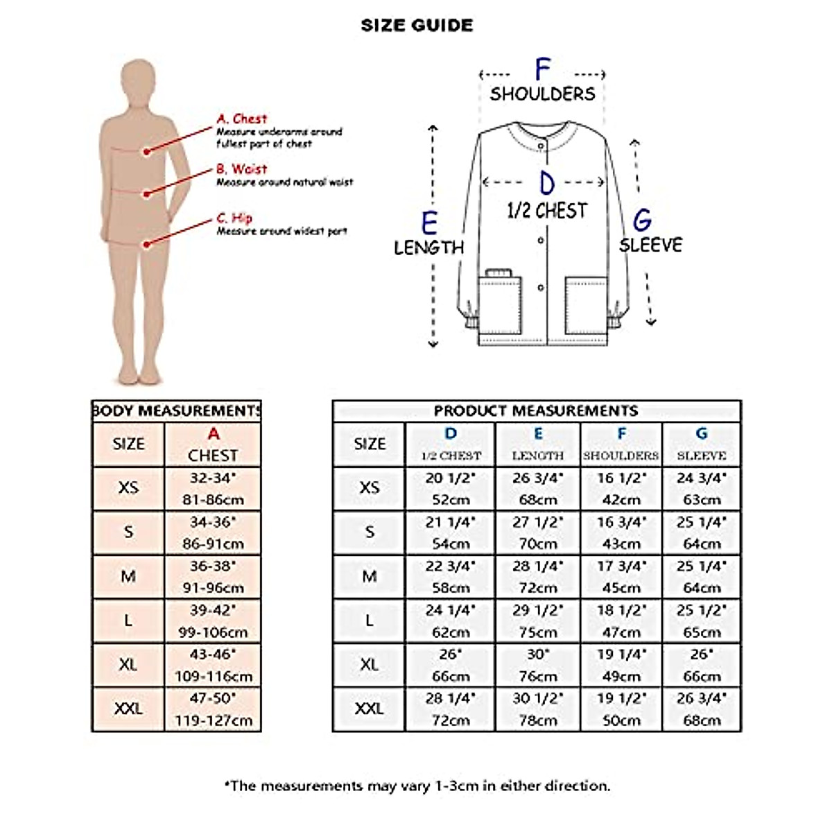 TAILOR'S Embroidered Women's Scrub Jacket Workwear Snap Front Warm-up Jacket Personalized with Your Text