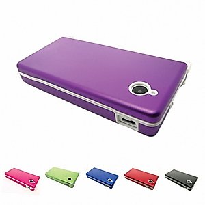 Purple Nintendo DSi NDS i NDSI Aluminum Metal Case Skin Protector Cover + Free Screen Protectors