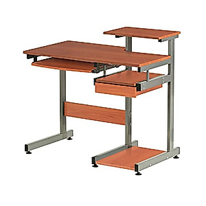 Techni Mobili Complete Computer Workstation Desk, 38" W x 22" D x 35" H, Woodgrain