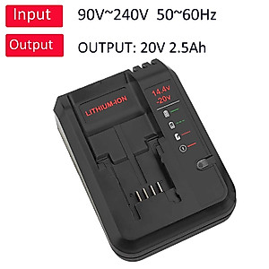 20V Lithium Battery Fast Charger Compatible with Black and Decker 20V Lithium Battery LBXR20 LBXR2020 LB2X4020 1 Pack