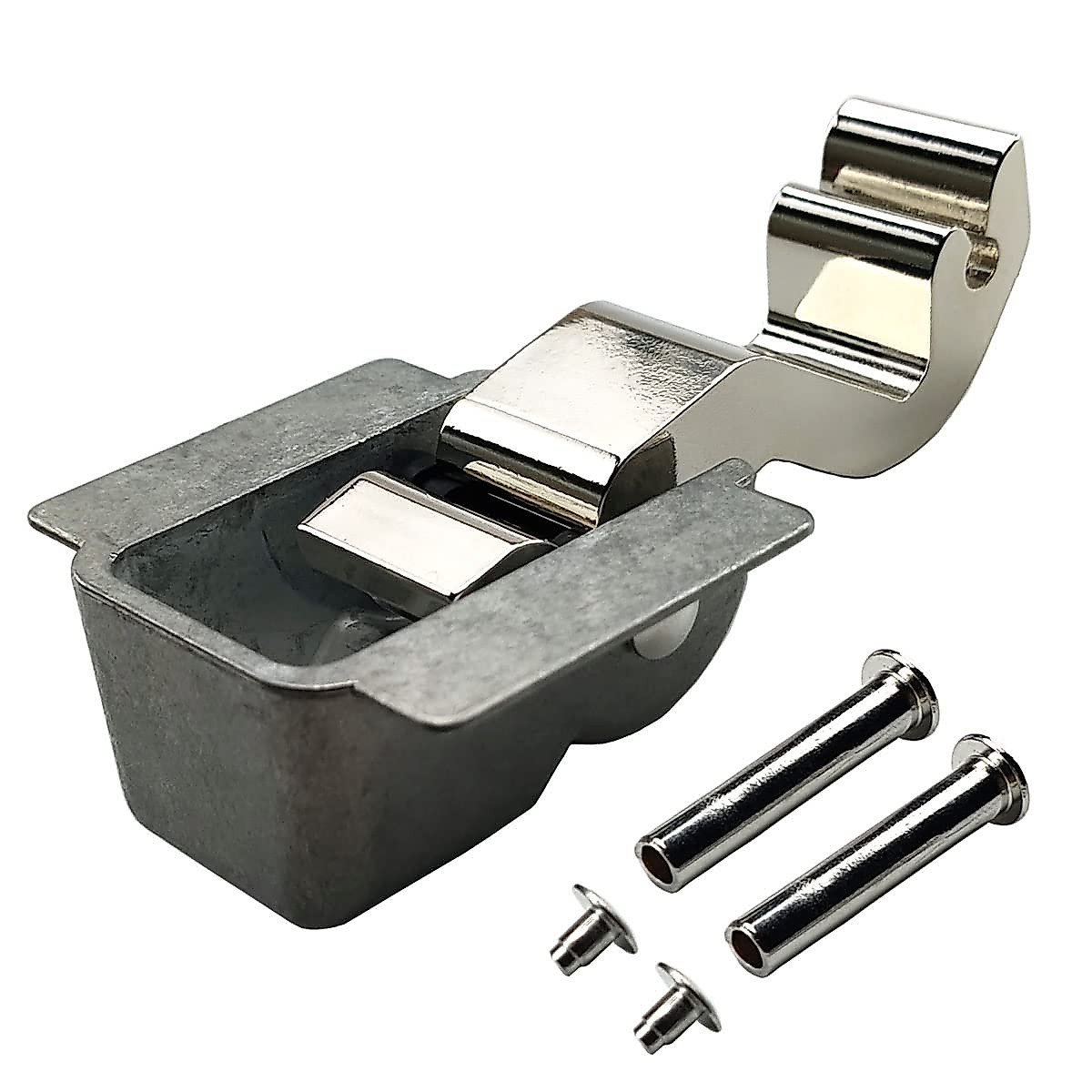 RV Awning Rafter Rivet Slider Asm, RV Camper Trailers Motorhome Awning Sunshade Arm Parts, for Automatic Roll-up Awning and Keeps Canopy Tensioned and Stabilizes, with 4 Rivets and Caps- 2 Packs