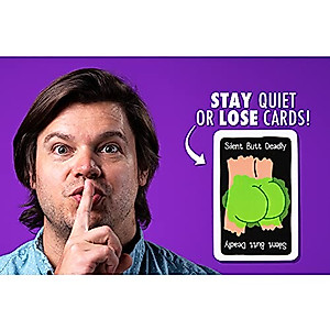 Bunch of Butts Card Game- Fast Paced, Funny Family Game, Easy to Learn, Portable &Travel Friendly for Any Occasion, Includes Card Holder & 71 Cards, 2 to 8 Players, 10 to 15 Min Play Time, Ages 7+