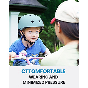 OutdoorMaster Youth & Kids Bike Helmet - Adjustable Multi-Sports Skateboard Helmet with Removable Liners for Balance Bike, Toddler Scooter, One Wheel Hoverboard - Mint - M
