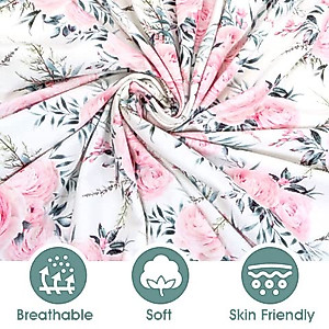 Bassinet Sheets for Baby Girl, Ultra-Soft Fitted Universal Sheet for Oval, Rectangle & Hourglass Types of Bassinet Mattress Sheet pad by Max&So