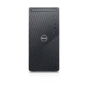 Dell Inspiron 3891 Compact Desktop Computer Tower - Intel Core i5-10400, 16GB DDR4 RAM, 256GB SSD + 1TB SATA HDD, Intel UHD Graphics 630 with Shared Graphics Memory, Windows 10H - Black (Latest Model)