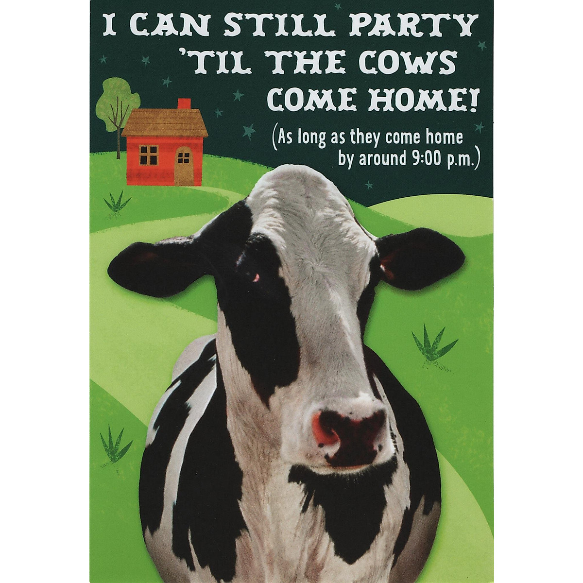 I Can Still Party 'til The Cows Come Home! Humorous Birthday Card