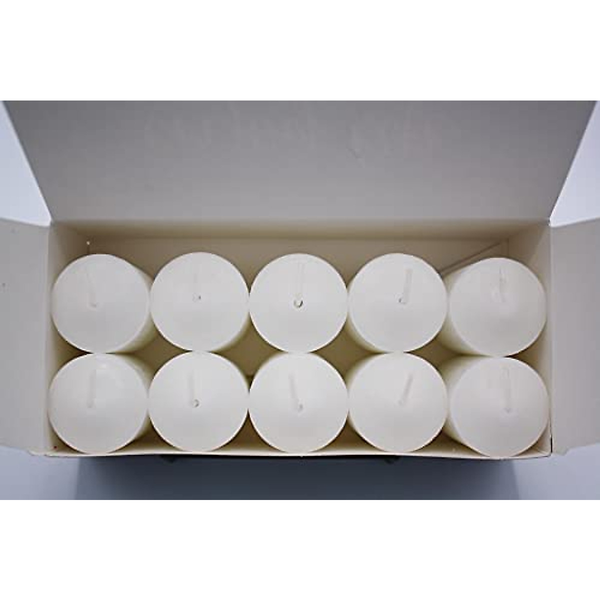 Enlightened Ambience Candles votives 10 Tibetan Sandalwood Scented White