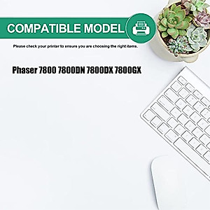 VENYAA 106R01582 7800 Drum Unit Compatible Replacement for Xerox Phaser 7800 7800DN 7800DX 7800GX Printer,High Yield Drum Cartridges 1 Set