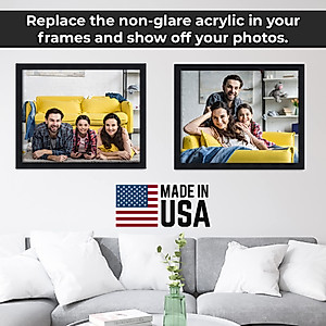 CountryArtHouse Non-Glare Acrylic Replacement for 16x20 Picture Frame, Replacement Plexiglass for 16x20 Photo Frame, UV-Resistant Non-Glare Acrylic Cover Sheet
