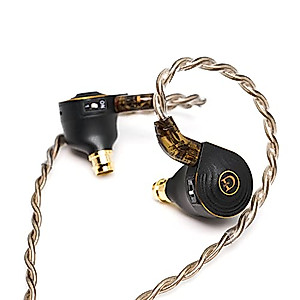 DUNU TALOS 14.6mm Planar Driver in-Ear Monitors, Hybrid 2 Balanced Armature and Magnetic Driver IEMs in-Ear Earphones (Black)