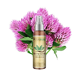 TruePure Hair Bundle - Caffeine Shampoo 8oz + Argan Oil Conditioner 8oz + Biotin Hair Growth Serum 2oz