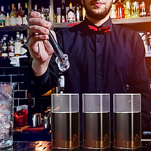 9 Pack 13 oz Clear Drinking Glasses Square Highball Thin Glass Cups Tumbler Set Elegant Bar Modern Glassware for Water Coffee Mixed Drinks Cocktail Wine Beer Juice Iced Tea Kitchen Party Home